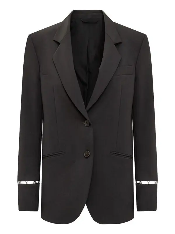 DEL CORE Cut-out Blazer - Black