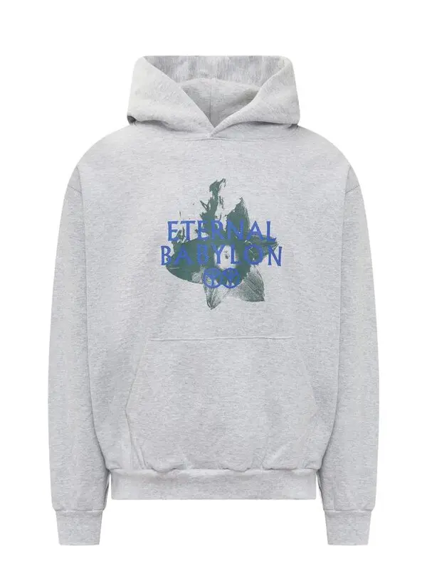 BABYLON Printed Long-sleeved Sweatshirt - Grey