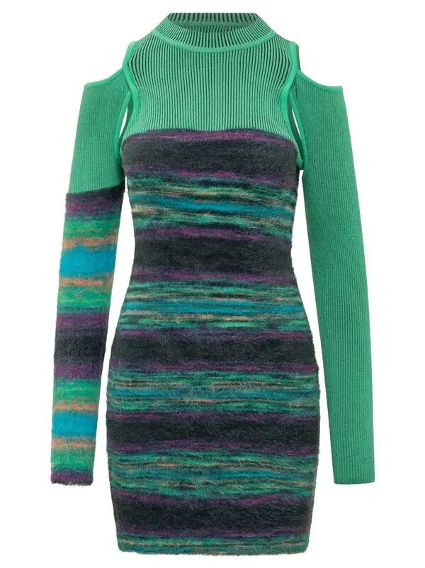 Andersson Bell Simone Cut-out Mini Dress - Green
