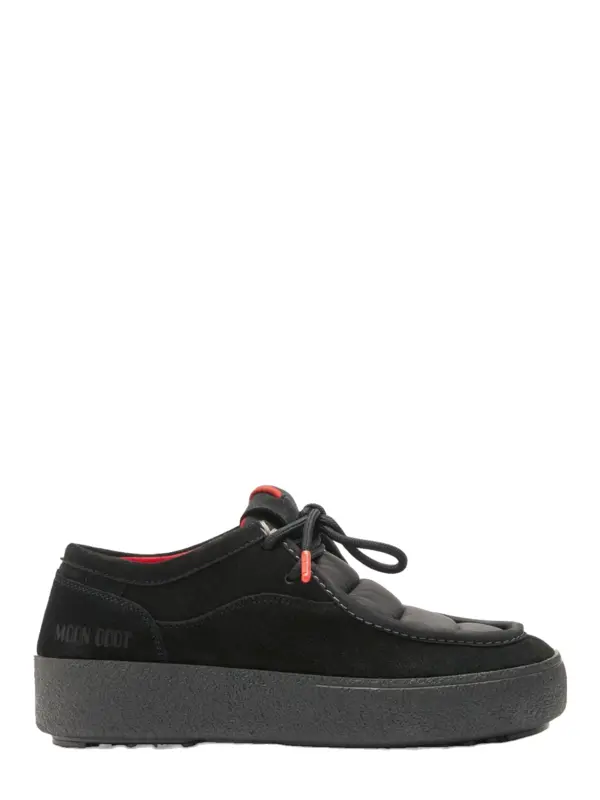 Moon Boot Mtrack Wallaby Panelled Suede Sneakers - Black