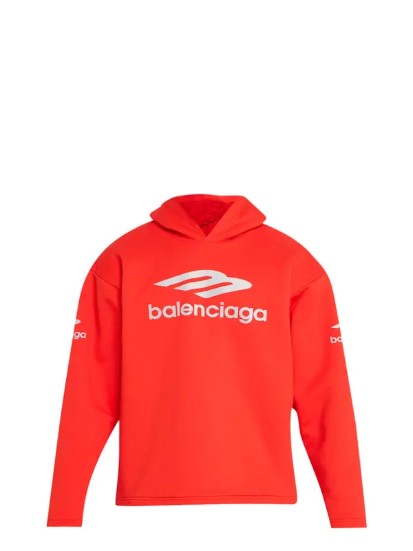 Balenciaga 3b Sports Icon Ski Hoodie - Red