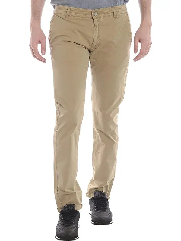 DANIELE ALESSANDRINI Cotton-blend Pants - Beige