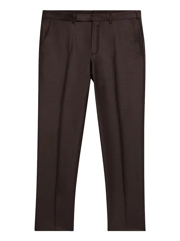 Zegna Trofeo Sharkskin Trousers - Dk Brw Sld