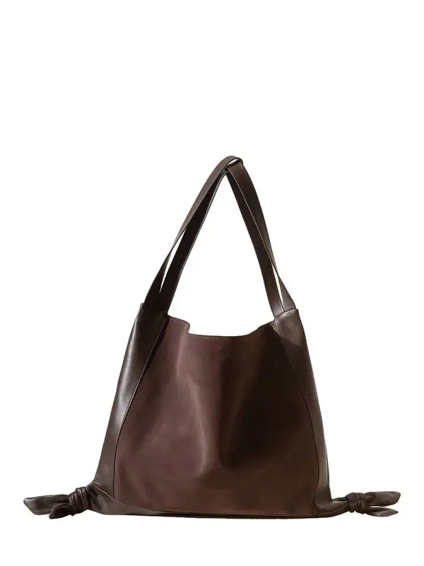 Hereu Cador Suede Tote - Brown