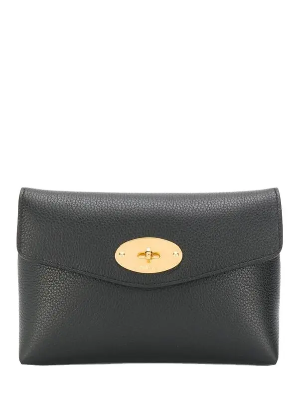Mulberry Leather Darley Cosmetic Pouch - Black
