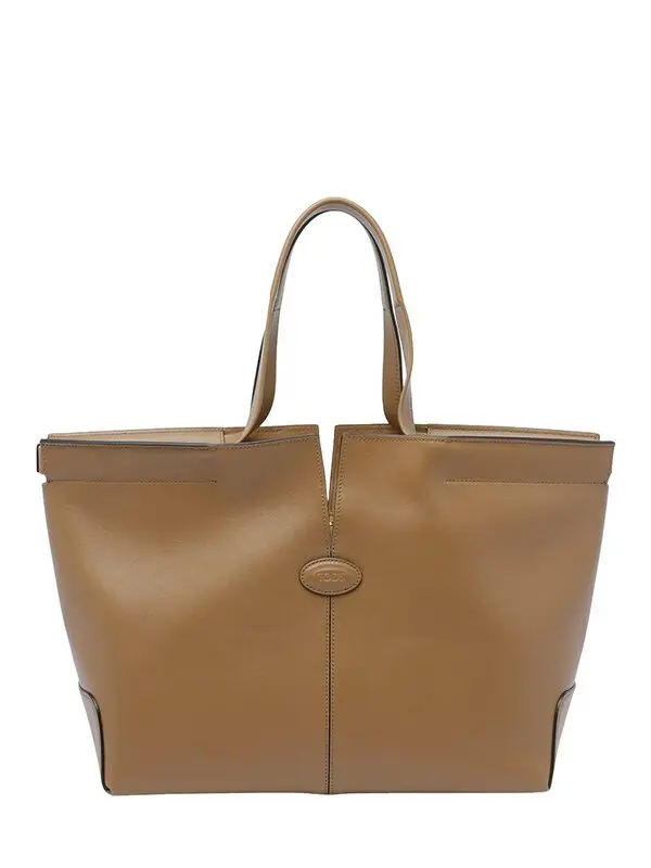 TOD'S Di Bag Folio Small Medium Bag - Brown