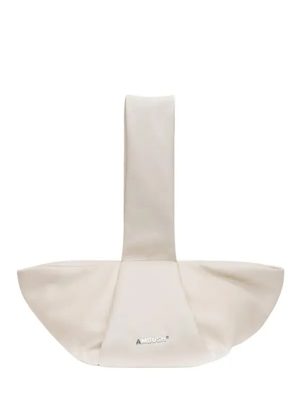 AMBUSH Foldable Leather Bag - White
