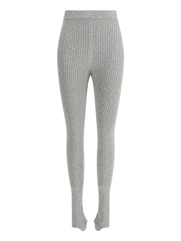 Magda Butrym Ribbed Leggings - Grey