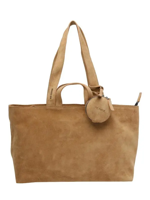 VIC MATIE Tote With Removable Pochette - Beige