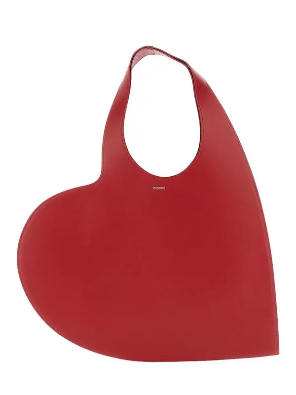 Coperni Heart-shaped Leather Handbag - Red
