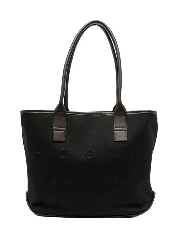 Hogan Script Small Tote Bag - Black