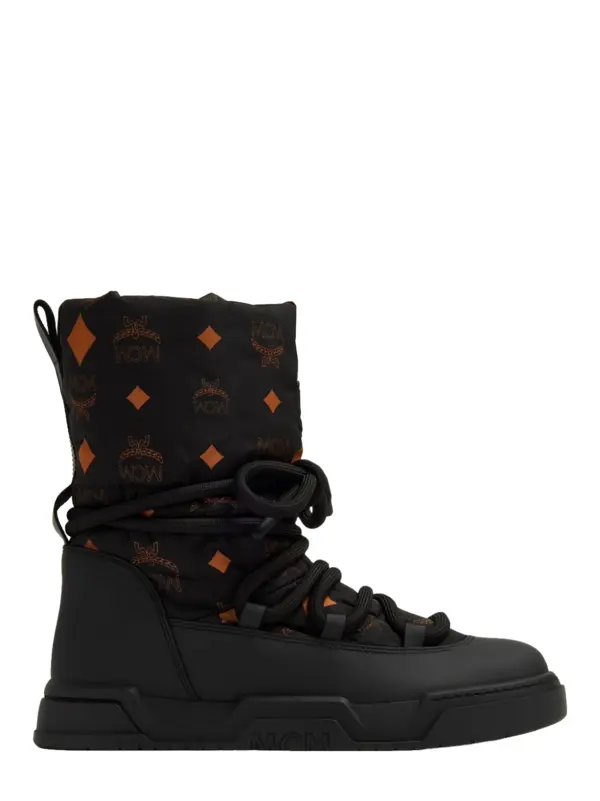 Mcm Skyward Lace-up Boots - Black