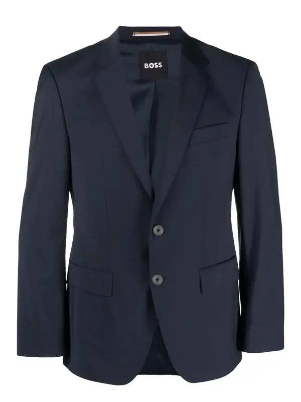 Hugo Boss Single-breasted Blazer - Blue
