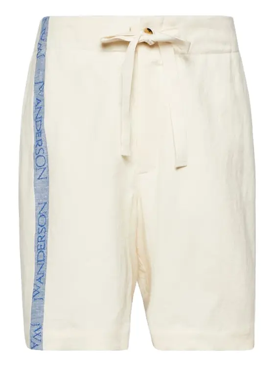 JW Anderson Logo High-rise Shorts - Neutrals