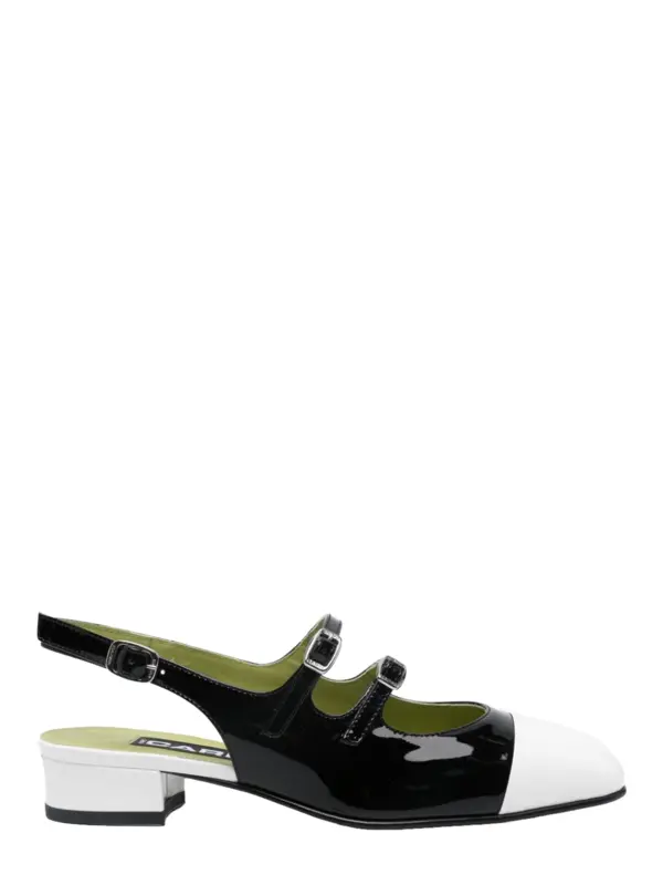 CAREL Abricot 30mm Leather Pumps - Black