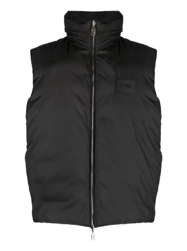 Fendi Reversible Padded Gilet - Black