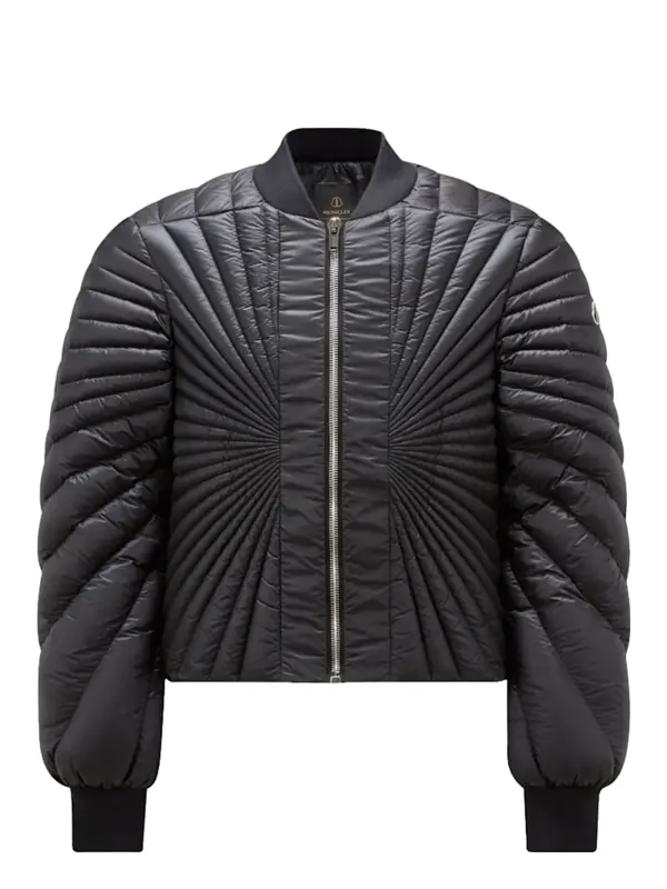 MONCLER + RICK OWENS Moncler X Rick Owens Radiance Padded Stitch Bomber Jacket - Black