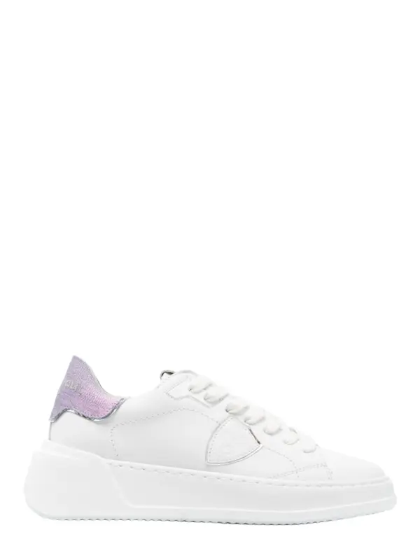 Philippe Model Tres Temple Lace-up Sneakers - Blue