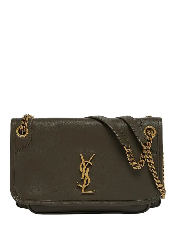 Saint Laurent Niki Leather Shoulder Bag - Light Musk
