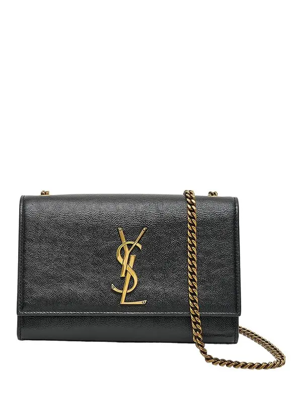 Saint Laurent Kate Small Leather Shoulder Bag - Black