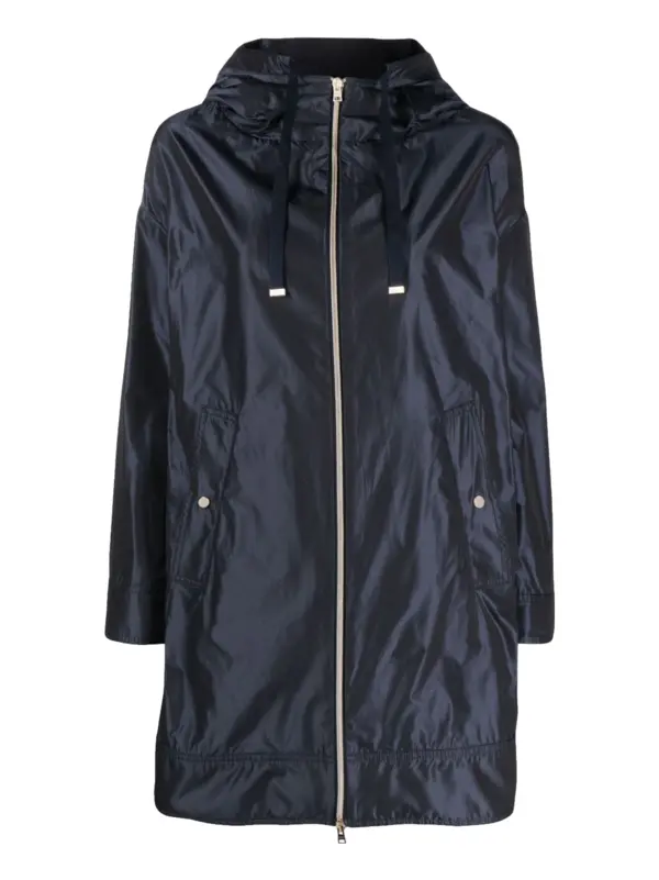 Herno Iridescent Effect Hooded Parka - Blue