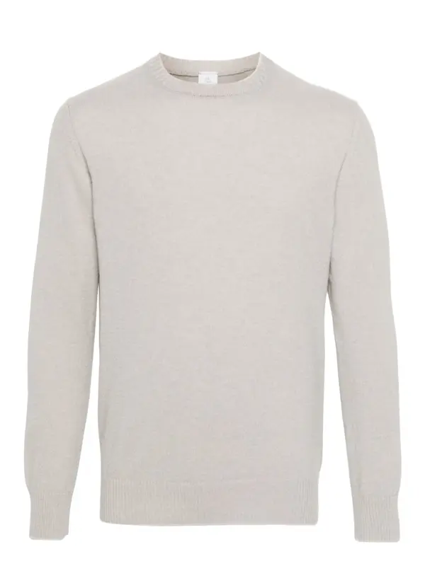 Eleventy Crew Neck Jumper - Green