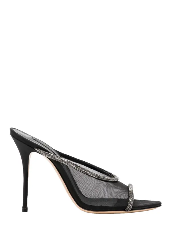 Casadei 110mm Mimì Embellished Sandals - Black