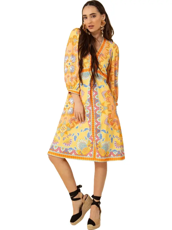 Hale Bob Genesis Jersey Dress - Yellow