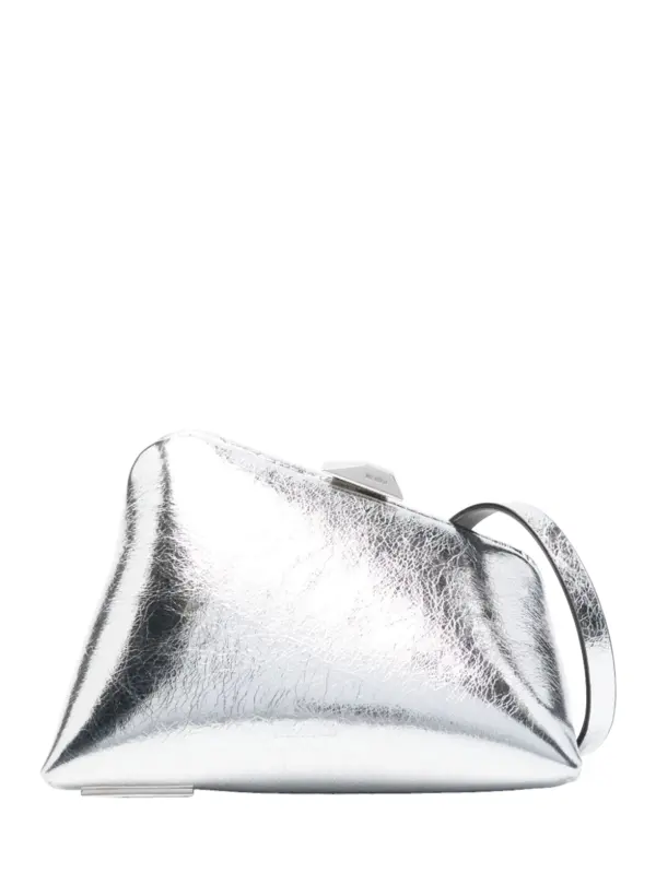 Attico Mini Midnight Clutch - Silver
