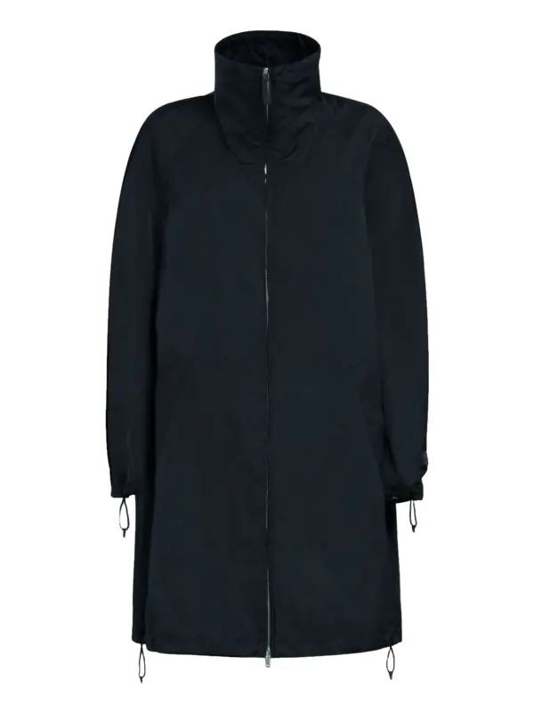Marni Raglan-sleeve Zip-up Coat - Black