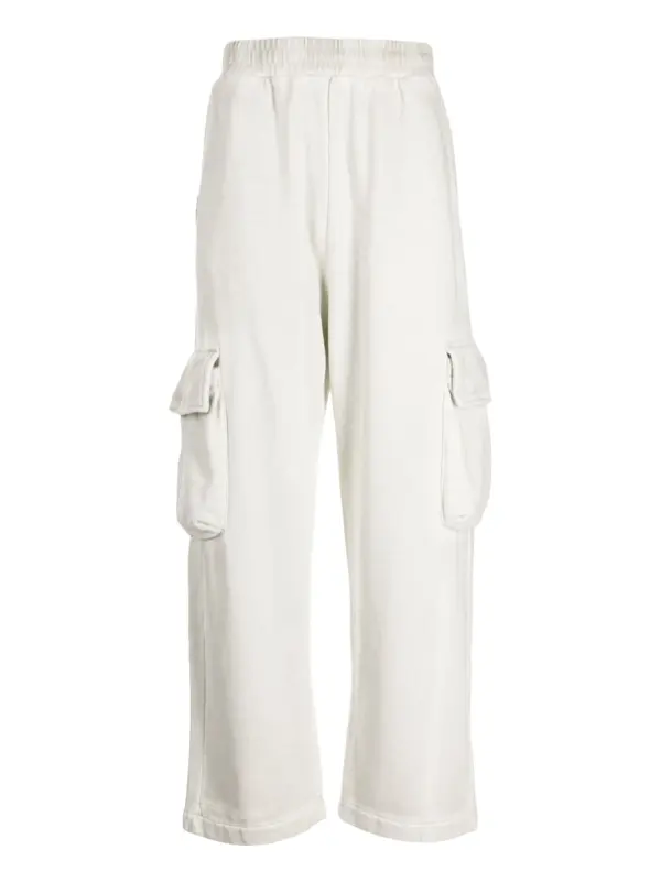 Izzue Wide-leg Cargo Trousers - Grey