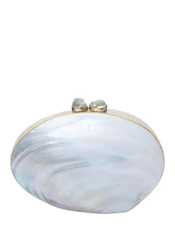 RAFE Ariel Shell Clutch - White