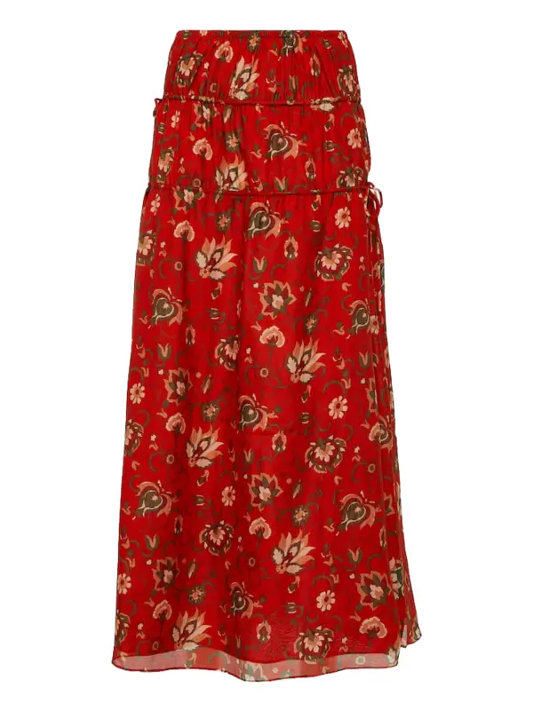 Sir The Label Reyes Printed Maxi Skirt - Multicoloured