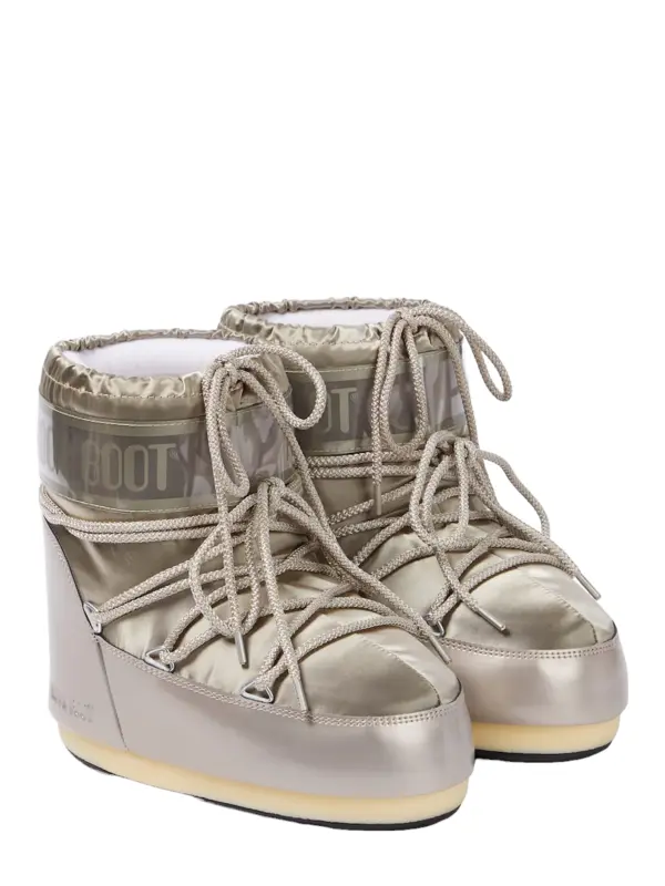Moon Boot Icon Low Glance Snow Boots - Gold