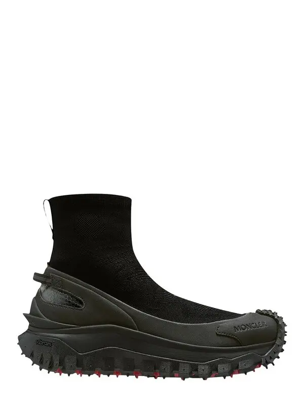 Moncler Trailgrip Knit High-top Sneakers - Black