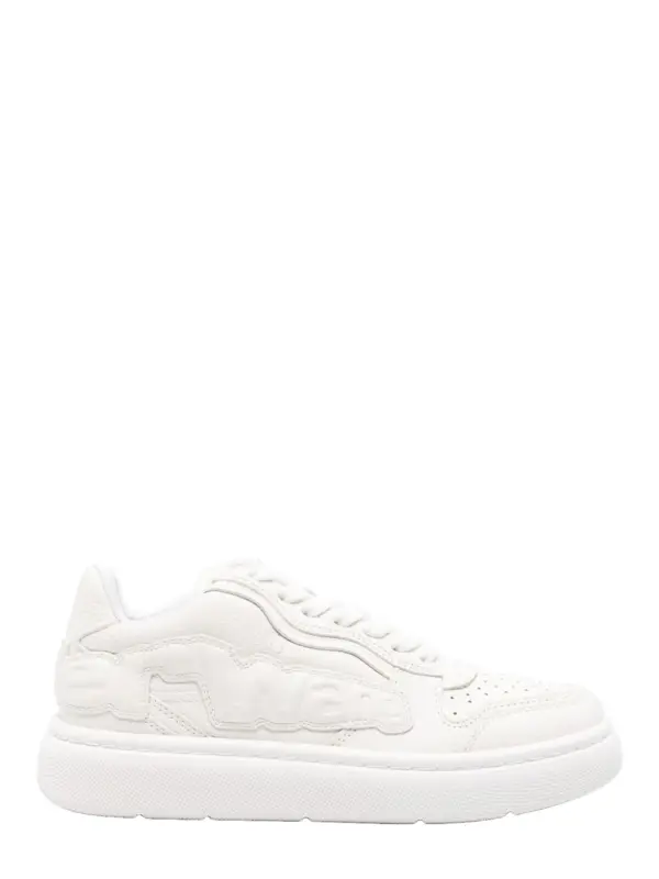 Alexander Wang Logo-embossed Leather Sneakers - White
