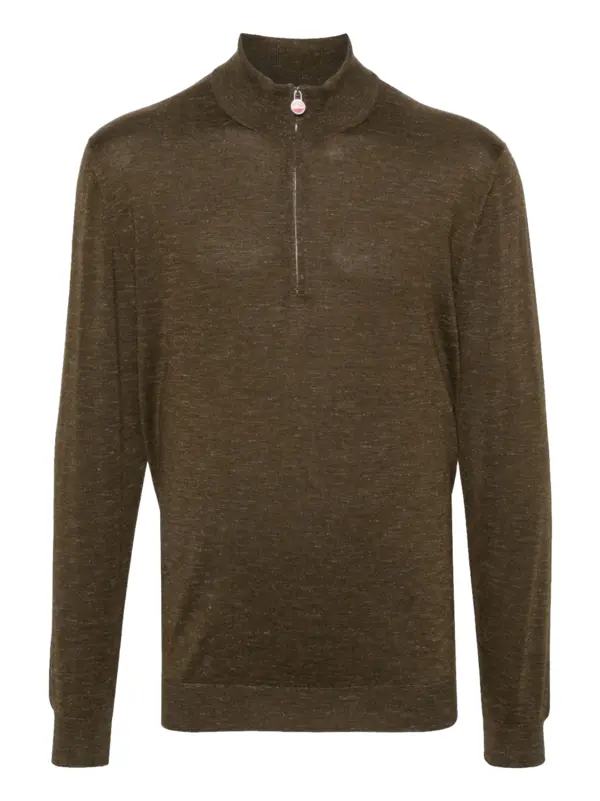 Kiton High-neck Jumper - Green