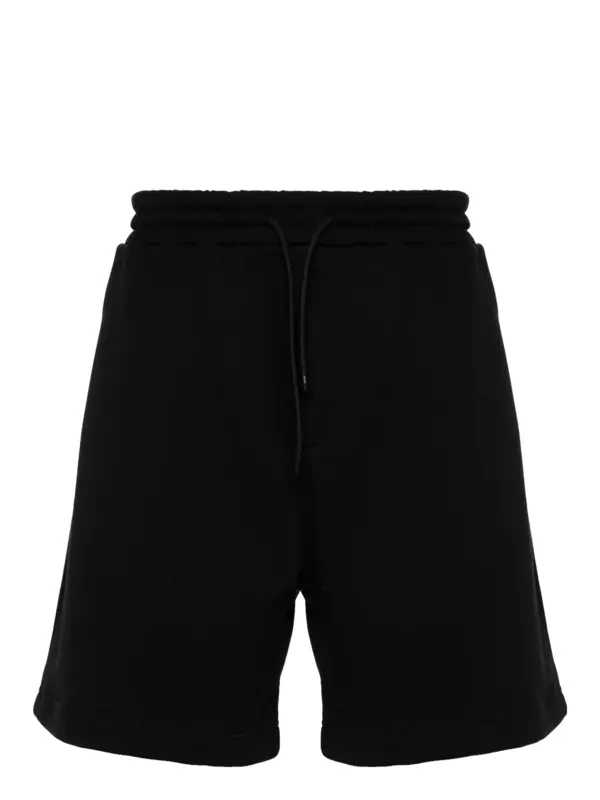 MSGM Logo-print Track Shorts - Black