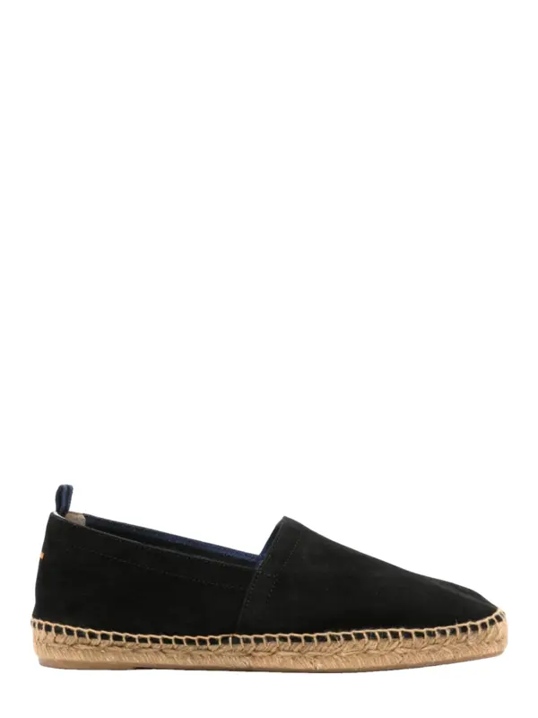 CastaÑer Braided Raffia Espadrilles - Black
