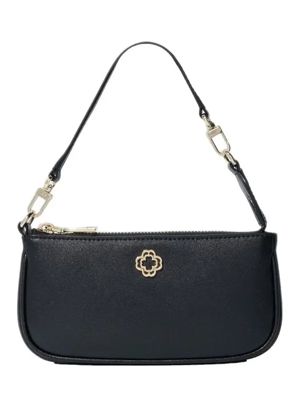 Maje Small Leather Clutch - Black