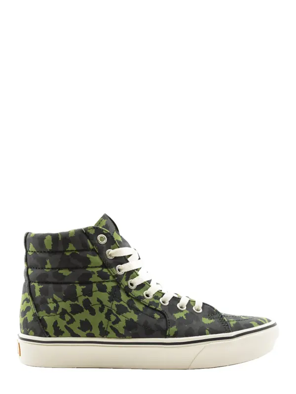 VANS Sk8-hi Comfycush Leopard Sneakers - Green