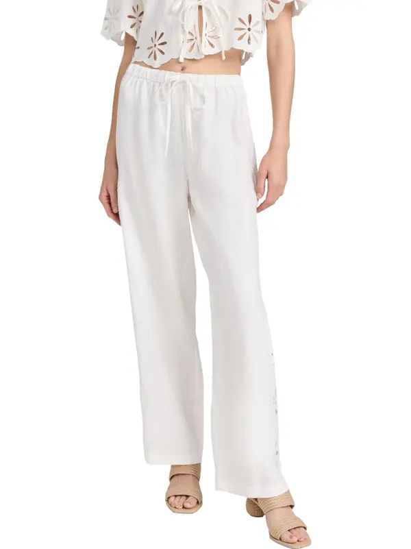 Rails Emmie Pants - White Eyelet