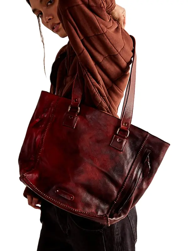 Bed Stu Celindra Leather Tote - Red