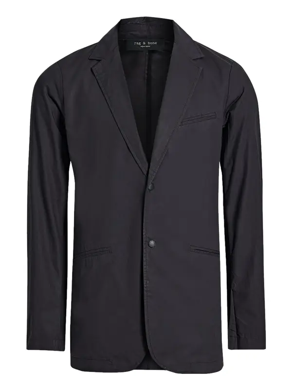 Rag & Bone 365 Cotton-poplin Blazer - Dark Gray