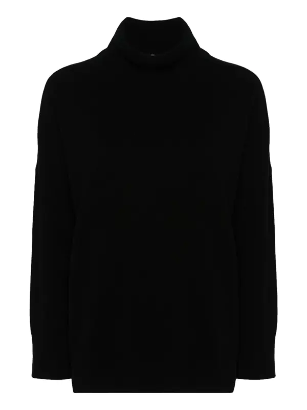 Max & Moi Praire Roll-neck Jumper - Black