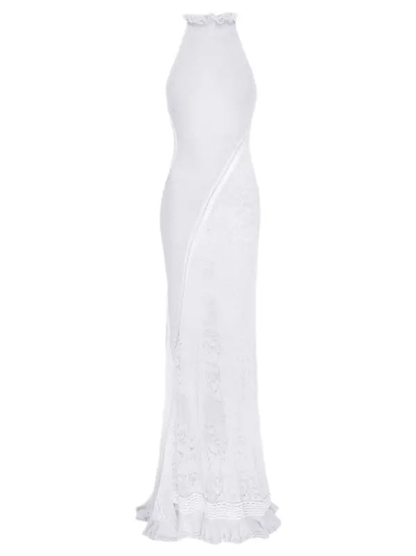 ROBERTA EINER Lily Knitted Maxi Dress - White