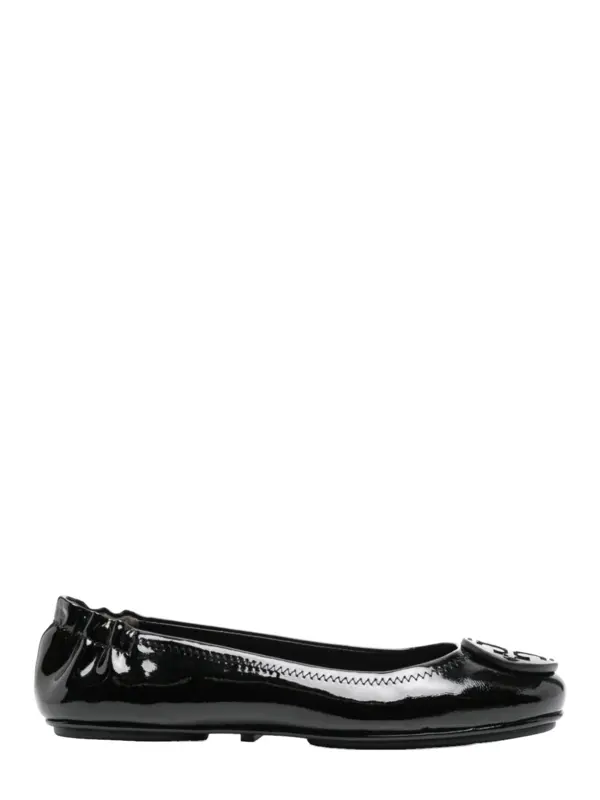 Tory Burch Minnie Travel Ballerina Flats - Black
