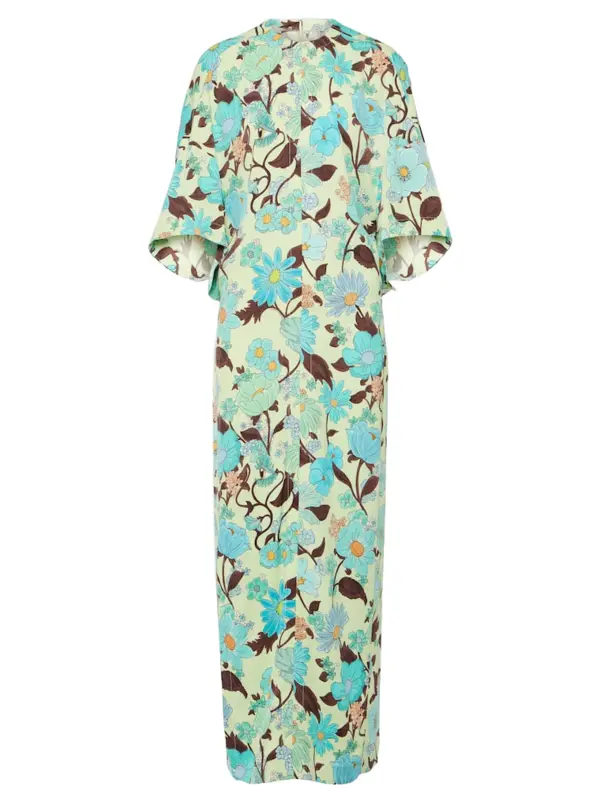 Stella McCartney Caped Maxi Dress - Multicoloured