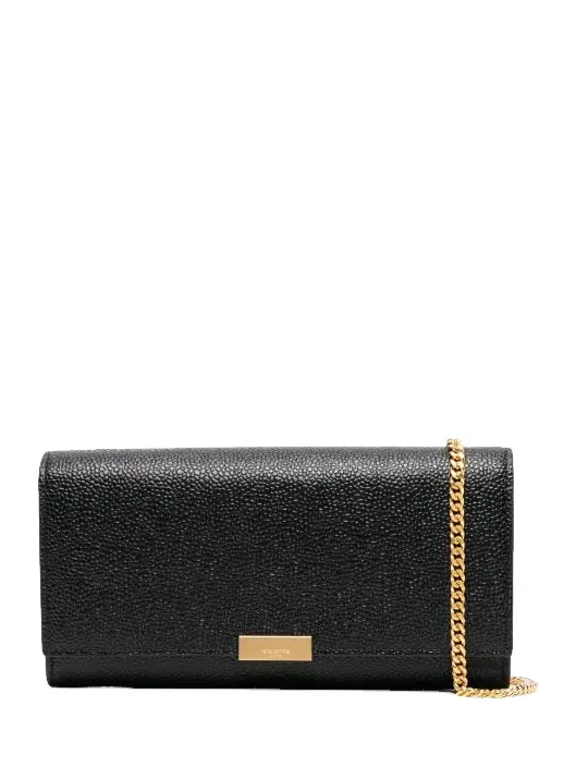Thom Browne Pebbled Leather Clutch - Black