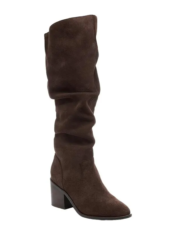 KELSI DAGGER BROOKLYN Easton Slouch Knee High Boots - Cacao